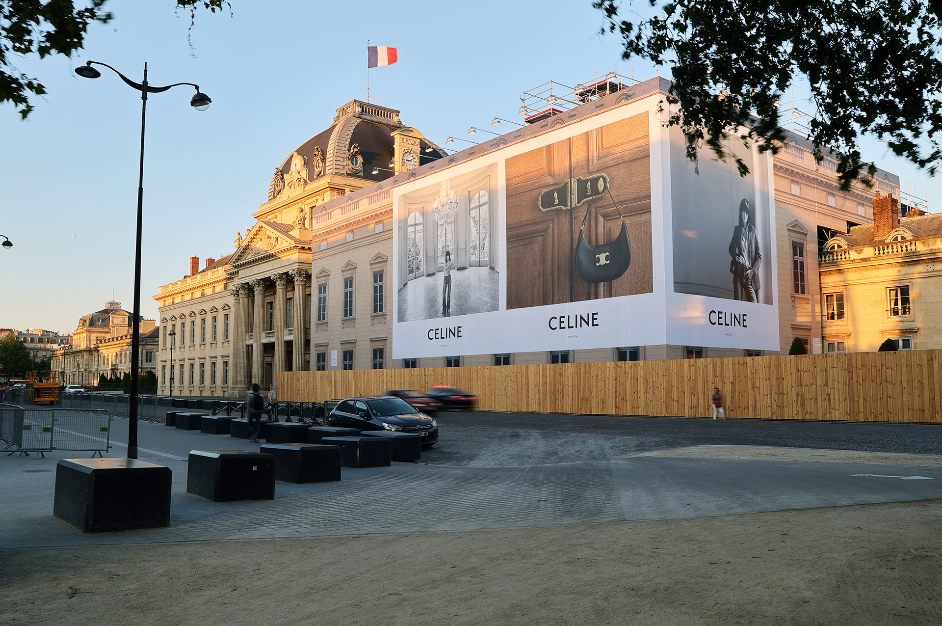 Advertising banner: Celine x Ecole Militaire - DEFI GROUP